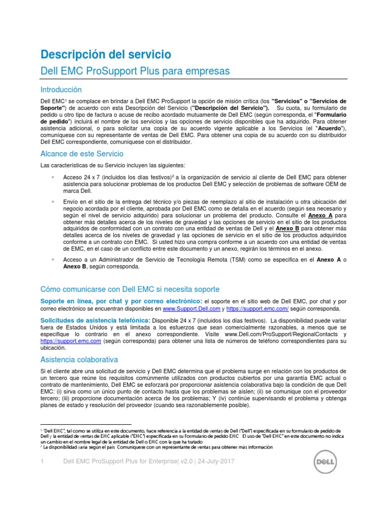 Prosupport Plus SD ES XL | PDF | Dell | Software