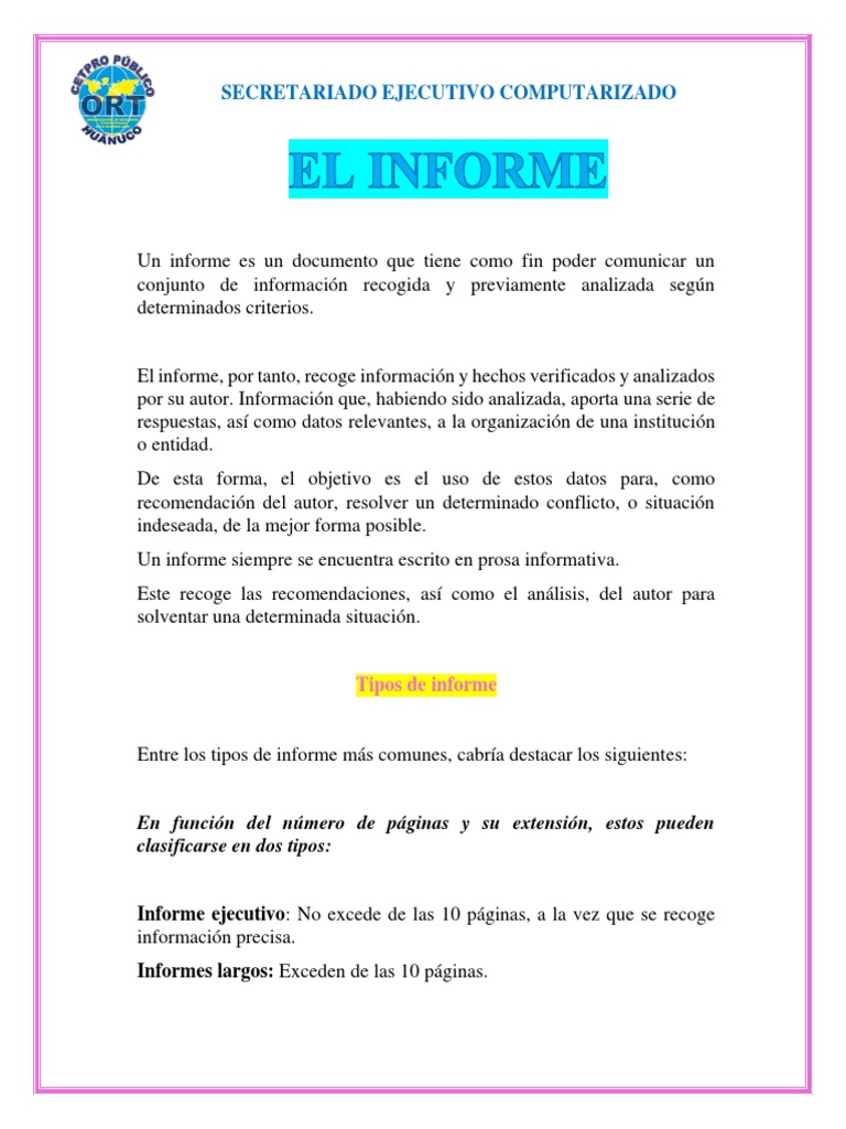 Modelos de Informe | PDF