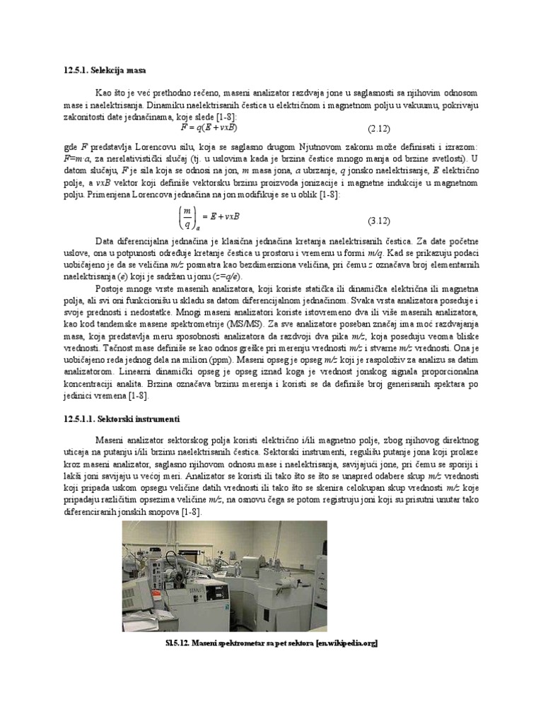 Masena Spektroskopija | PDF