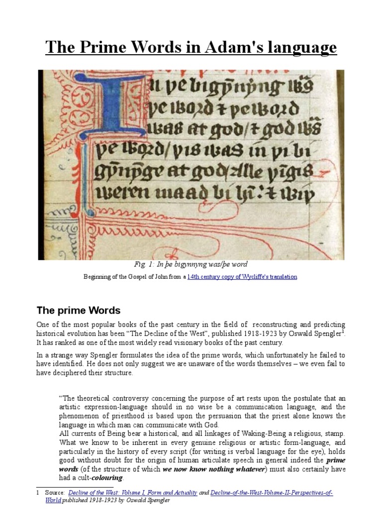 Decoding Adam's Prime Words | PDF | Religion & Spirituality