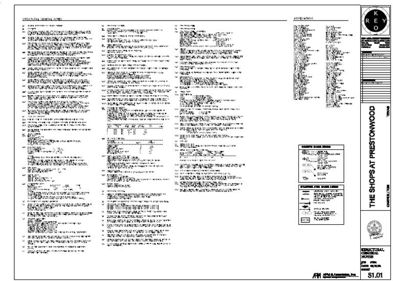 Structural General Notes | PDF | Structural Steel | Beam (Structure)