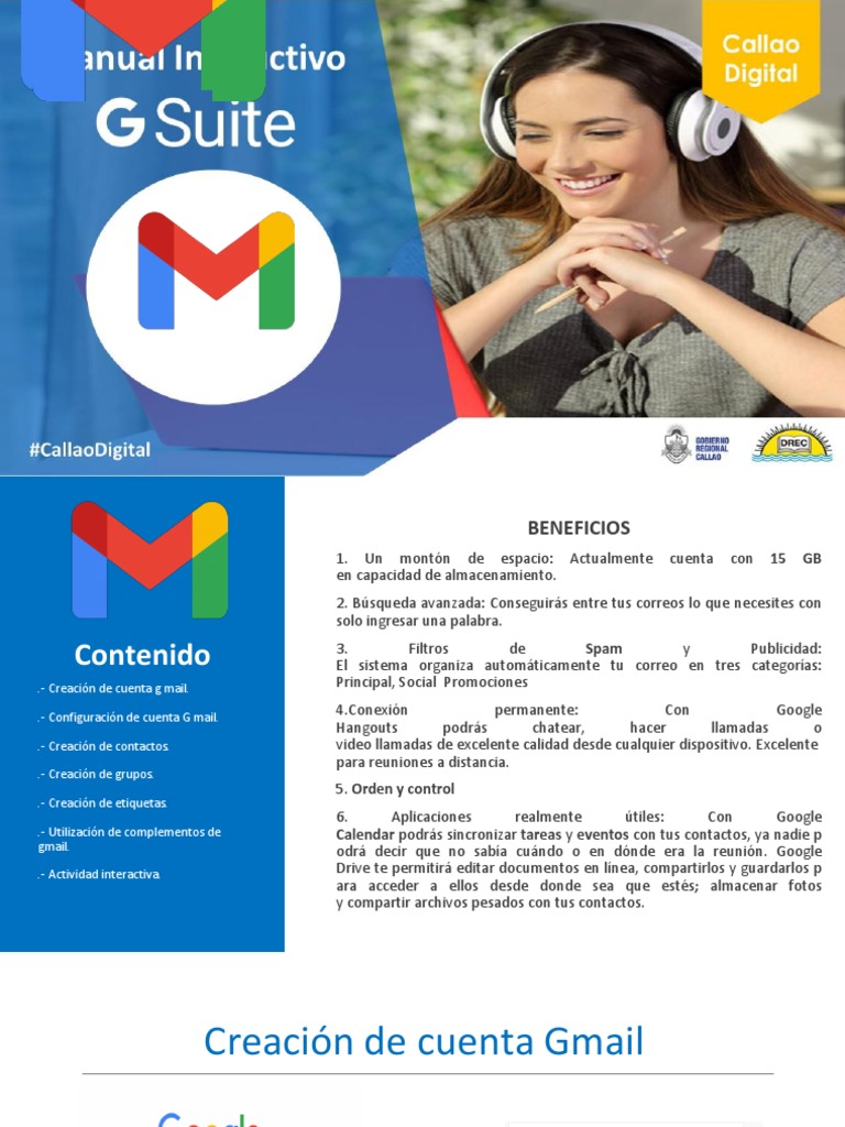 Manual Instructivo de Gmail | PDF | Gmail | Multimedia