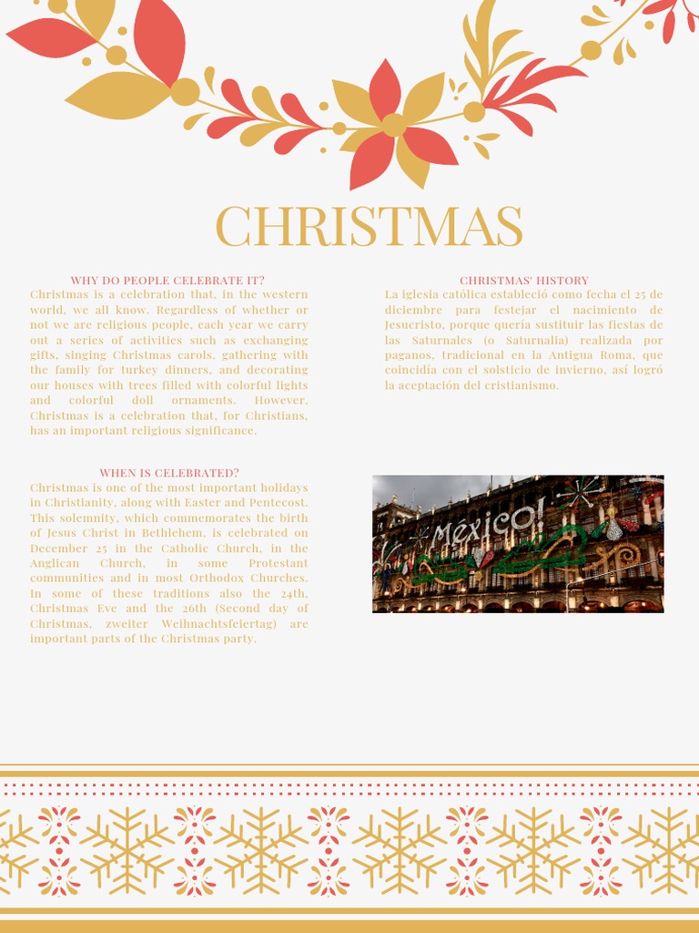 Christmas: Why Do People Celebrate It? Christmas' History | PDF ...