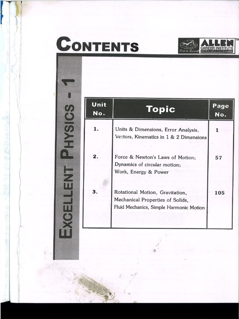 Unit-1 - Units & Dimensions, Error Analysis, Vectors, Kinematics | PDF