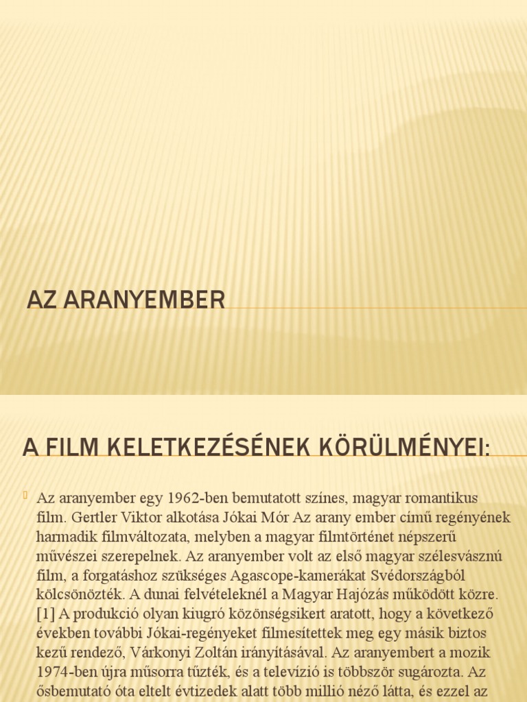 Az Aranyember | PDF