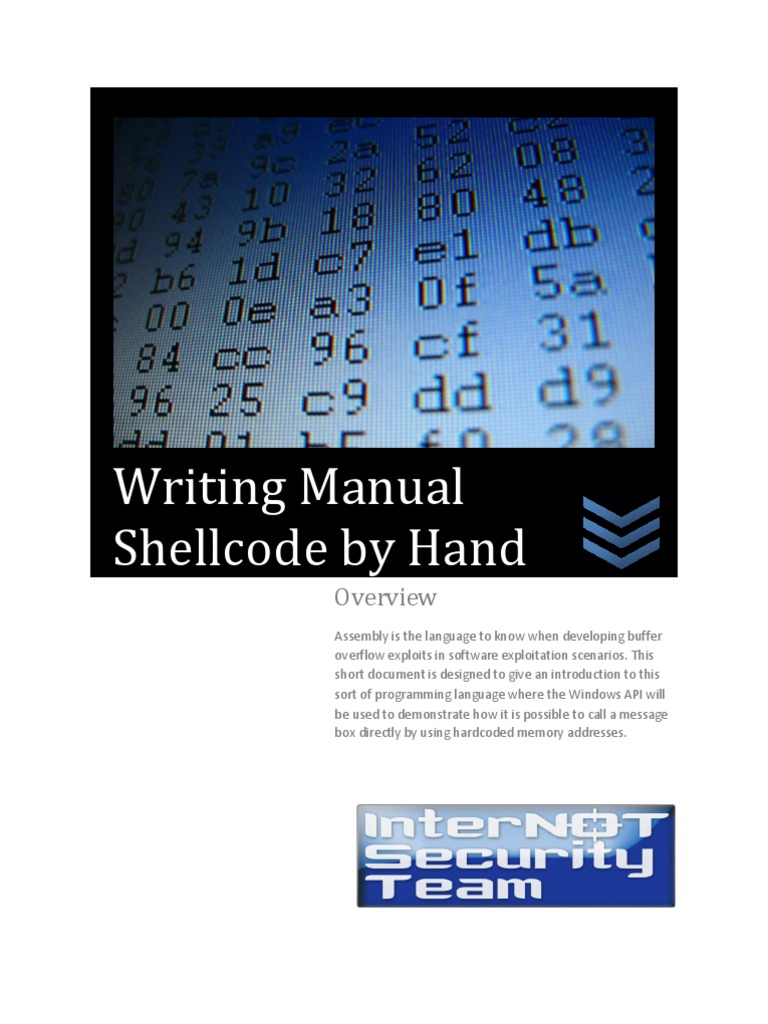 Writing Manual Shellcode by Hand | PDF | Art | Technology & Engineering