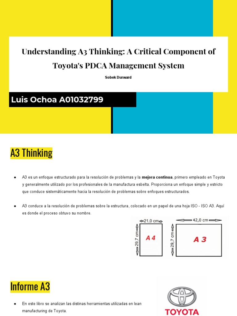 Understanding A3 Thinking A Critical Com | PDF | Lean Manufacturing