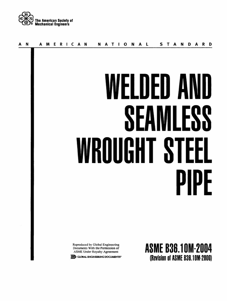 ASME 36.10 M Tubería Schedule | PDF