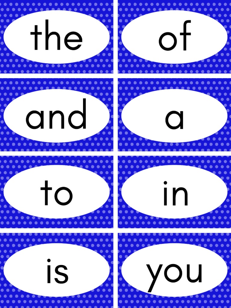 Sight Words 1 | PDF