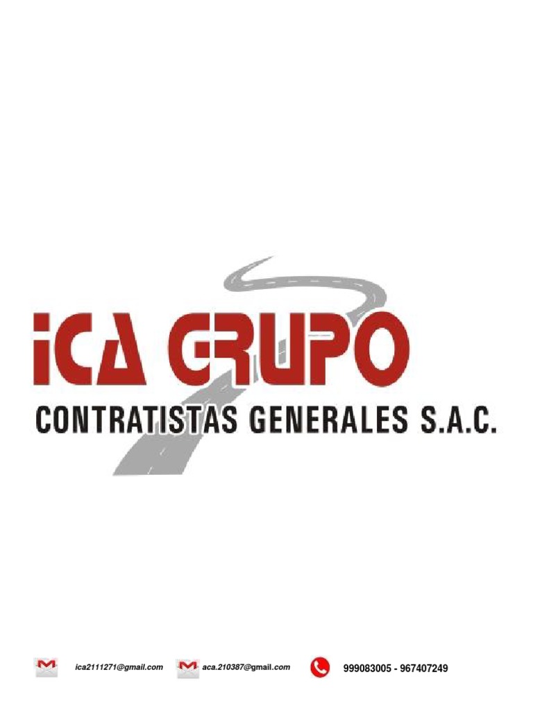 Brochure Ica Grupo Sac | PDF | Economias | Ingeniería