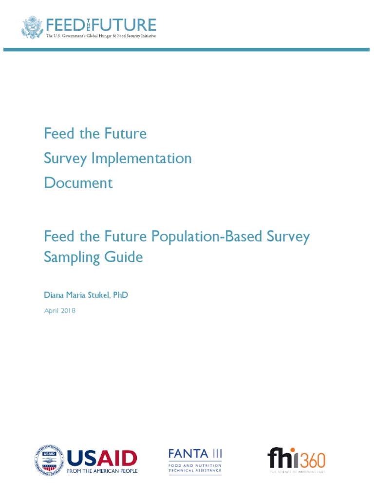 Feed The Future Population-Based Survey Sampling Guide 04.2018 | PDF ...