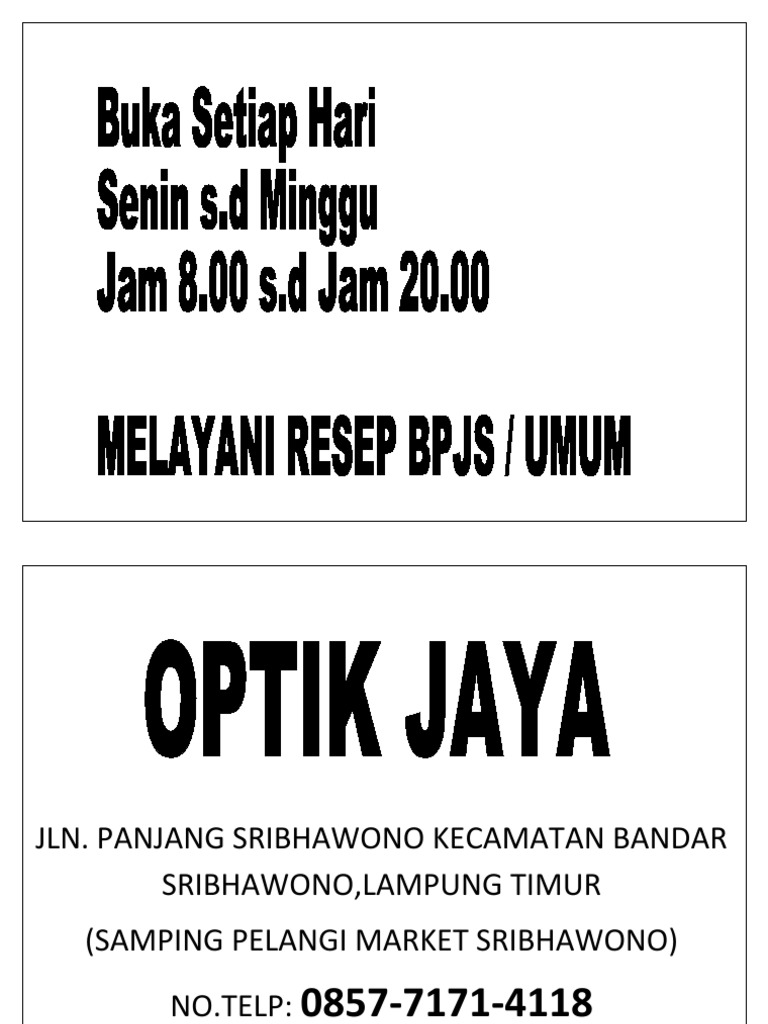 Optik Jaya | PDF