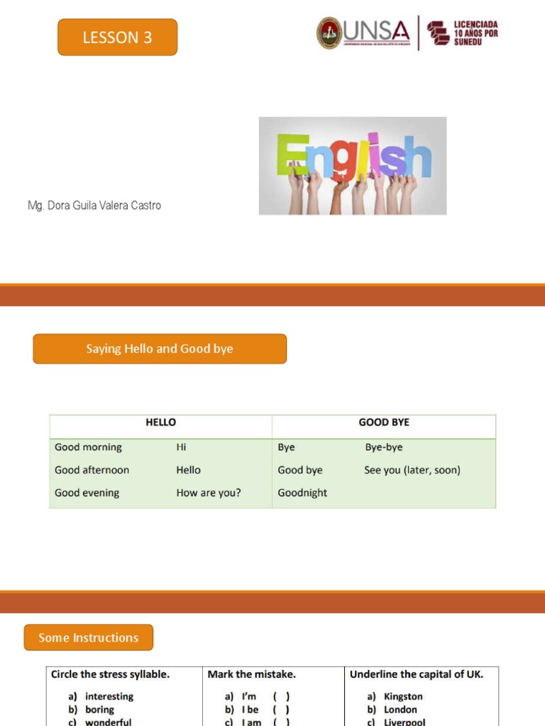 Lesson 3 - English | PDF | Linguistics | Linguistic Morphology