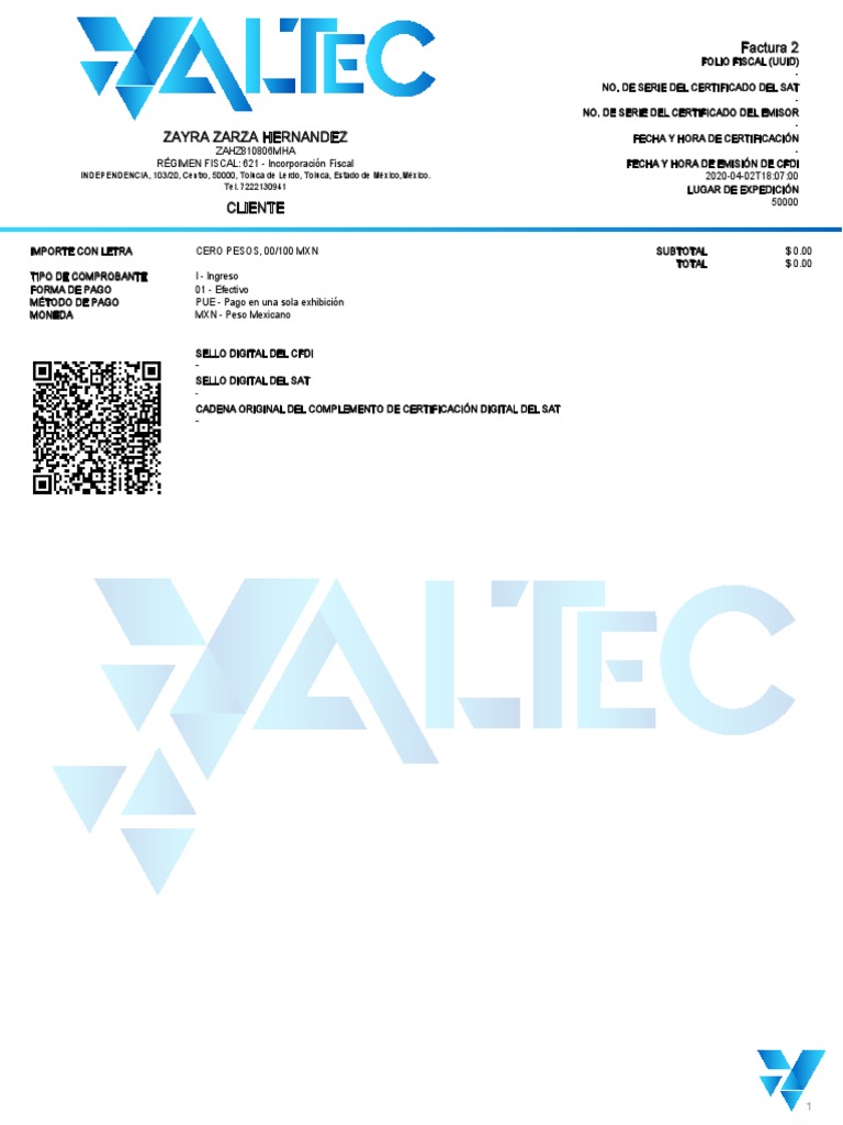 Factura Valtec PDF | PDF | Moneda | Monedas de las Américas