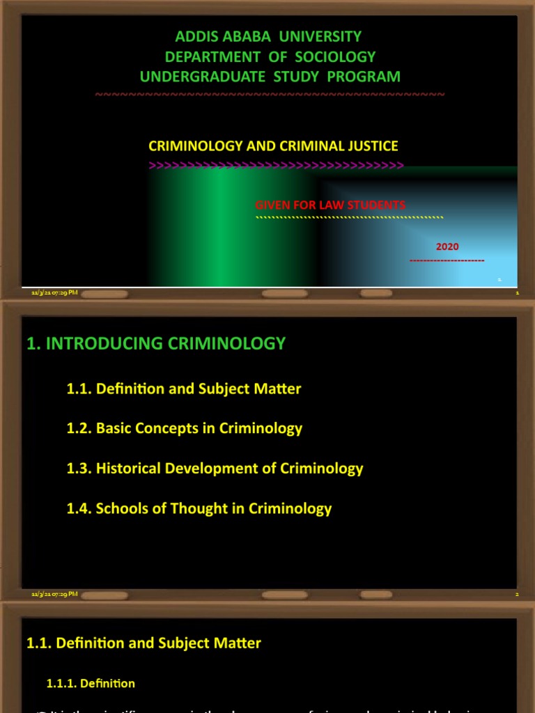 1 Introduction To Criminology and Criminial Justice | PDF | Criminology ...