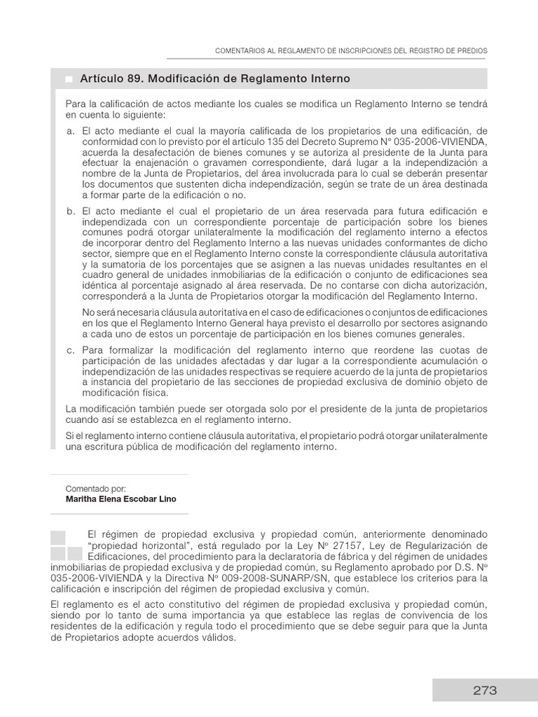 Articulo 89 Pdf Propiedad Regulación