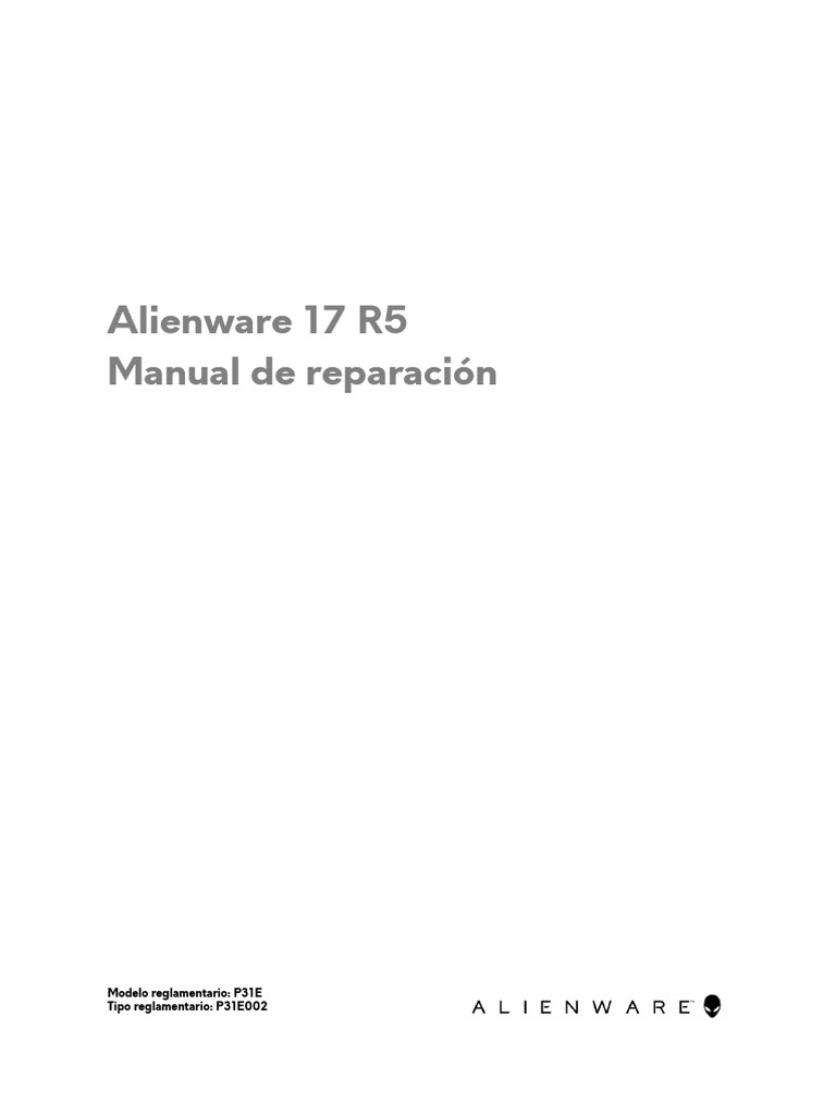 Alienware 17 r5 Service Manual Es MX | PDF | Bios | Hardware de la ...