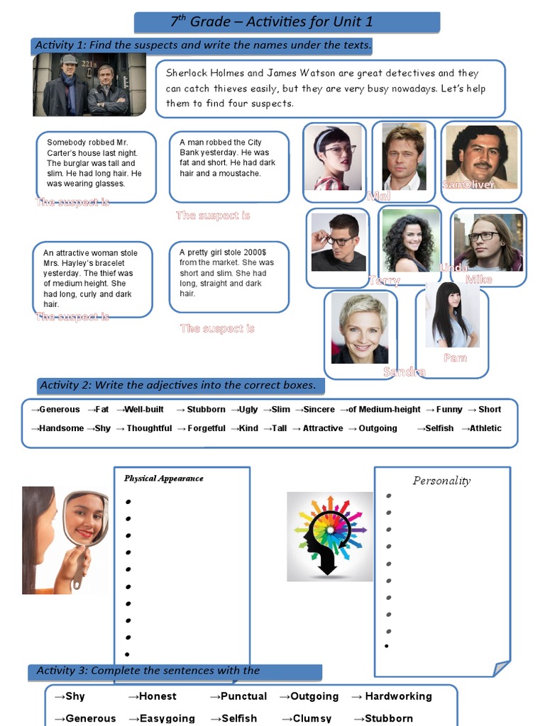 Physical Appearance Personality Activities Promoting Classroom Dynamics ...