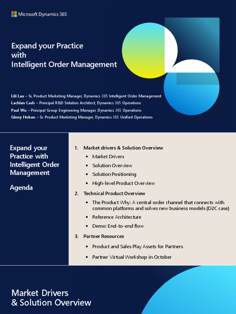 Expand Your Practice With Intelligent Order Management Presentation ...