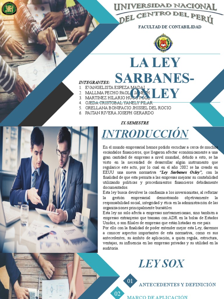 Ley Sox | PDF | Derecho Corporativo | Servicios financieros
