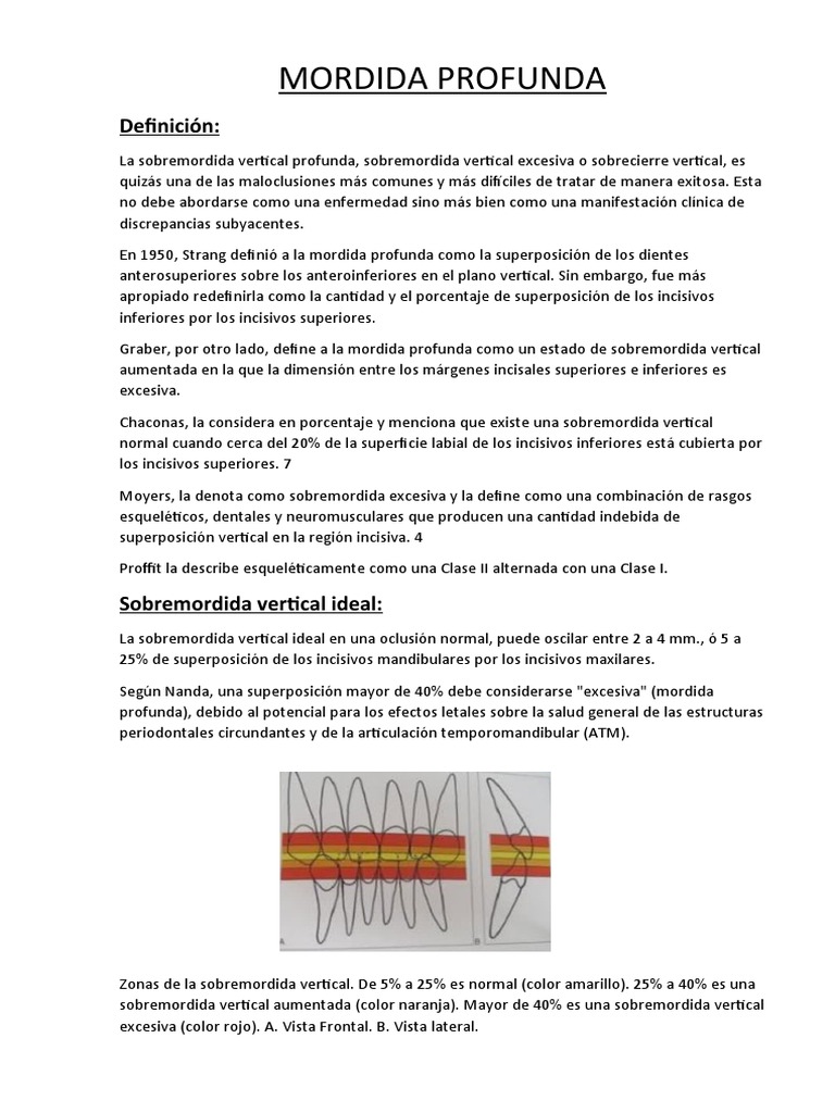 Mordida Profunda | PDF | Boca | Anatomia dental
