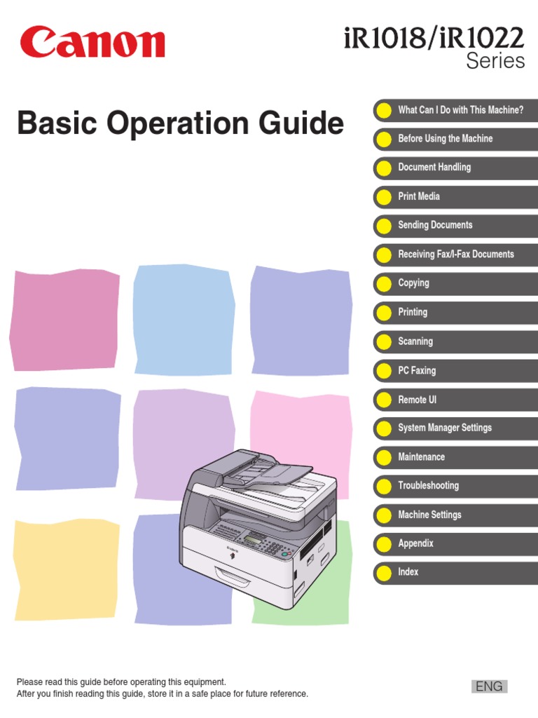 Ir1018 1022i Series Basic Operation Guide EN-2021-10-09-23-46-52 | PDF ...