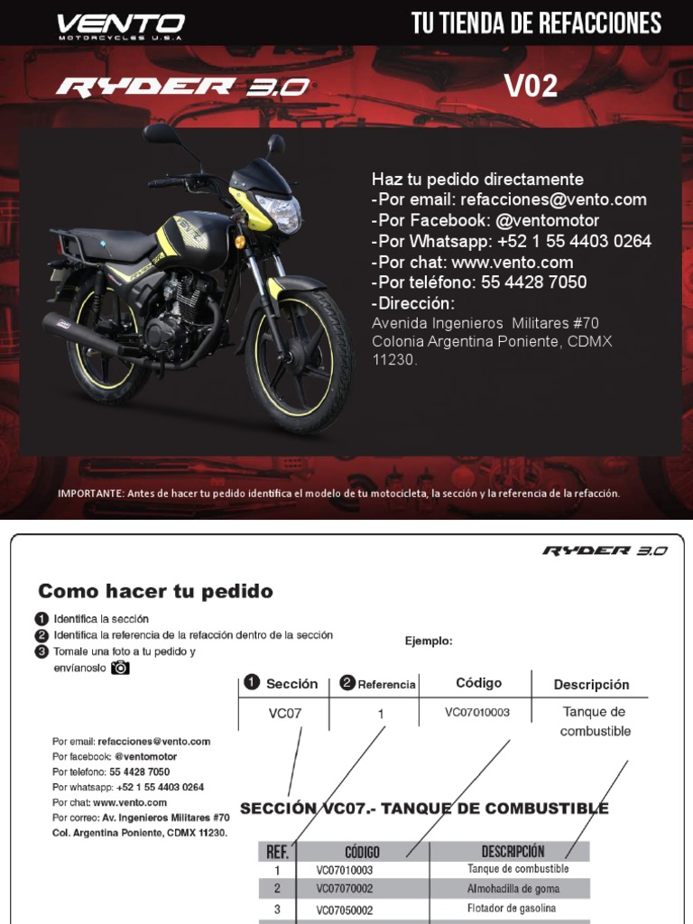 RYDER 3 Compressed | PDF | Eje | Motocicleta