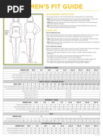 Joseph A. Bank Sizing Chart | PDF | Fashion | Softlines (Retail)