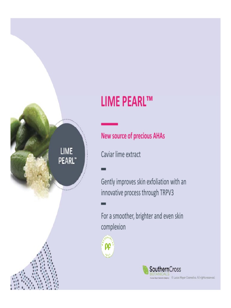 5c7f0881995085788f8cbc66 - Lime Pearl - Presentation | PDF | Calcium In ...