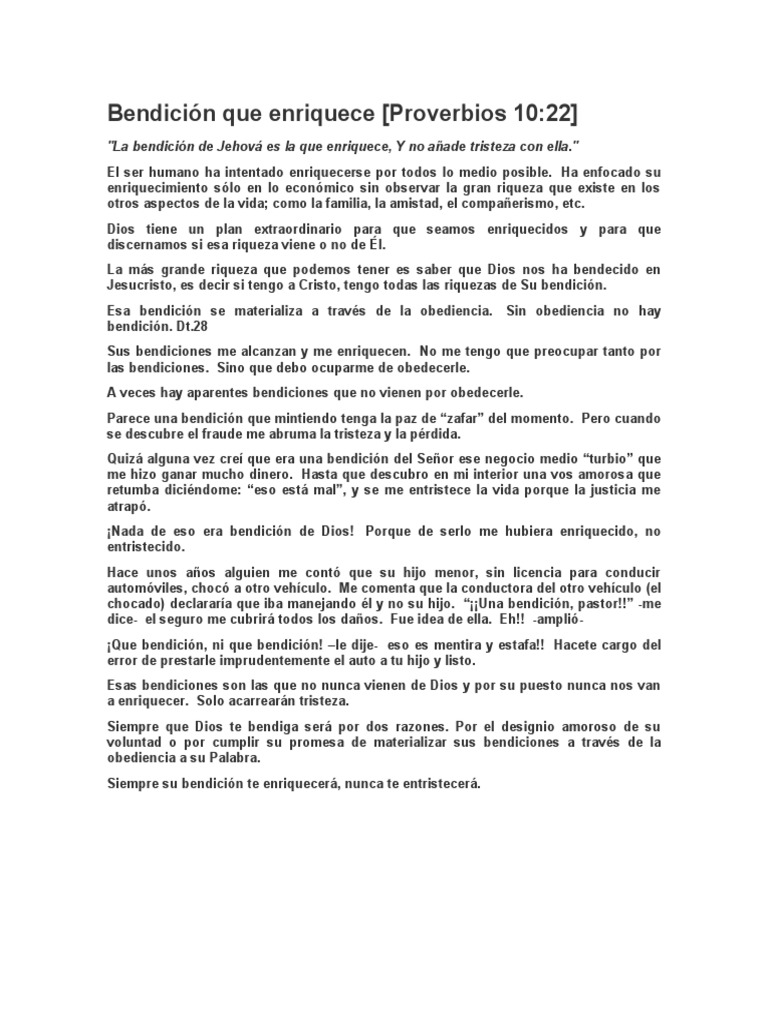 Proverbio 22 | PDF | Dios | Libro de proverbios