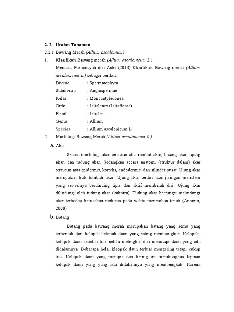 Uraian Tanaman Sel Bamer | PDF