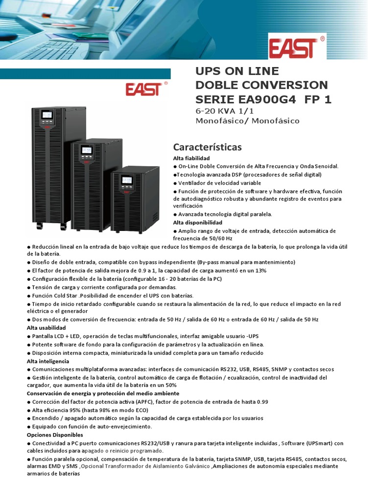 Catalogo Ea900 g4 6 10kva Español | PDF | Servidor (Computación) | Red ...