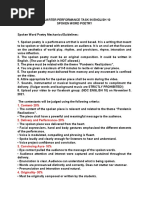 Spoken Word Poetry Mechanics, Guidelines and Criteria | PDF ...