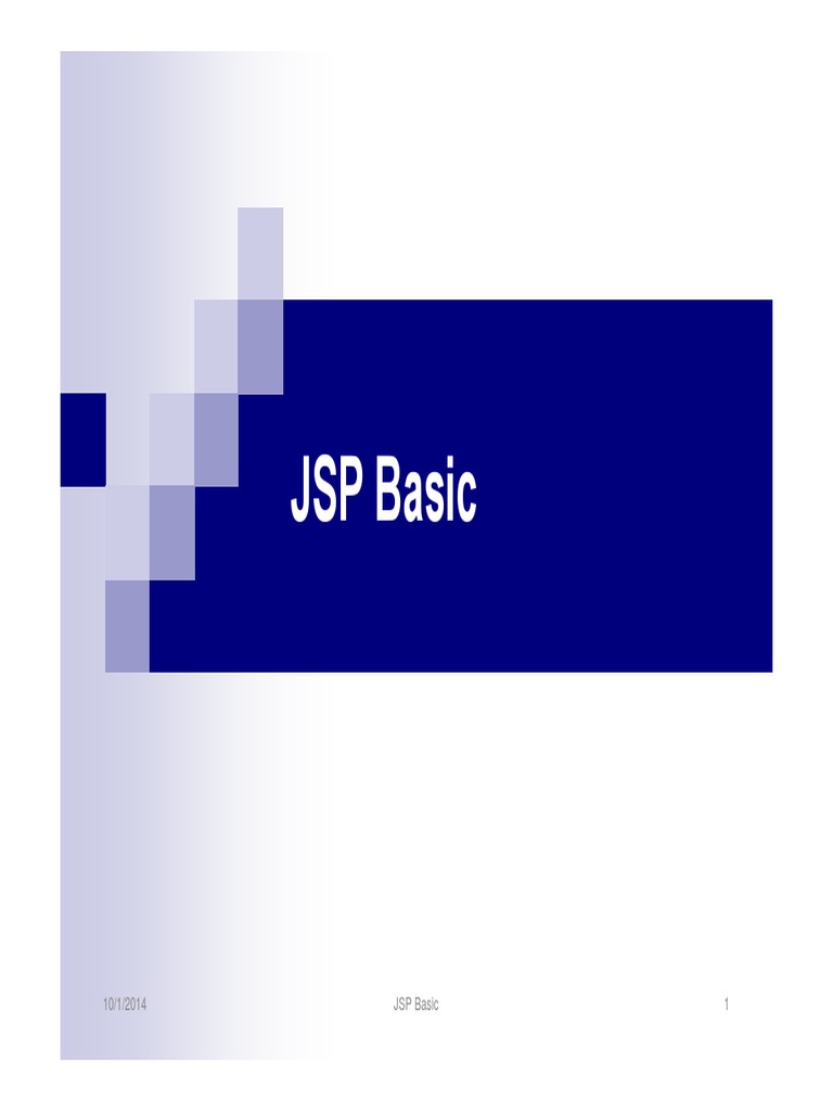 3-JSP Basic | PDF | Information Technology Management | Computing Platforms