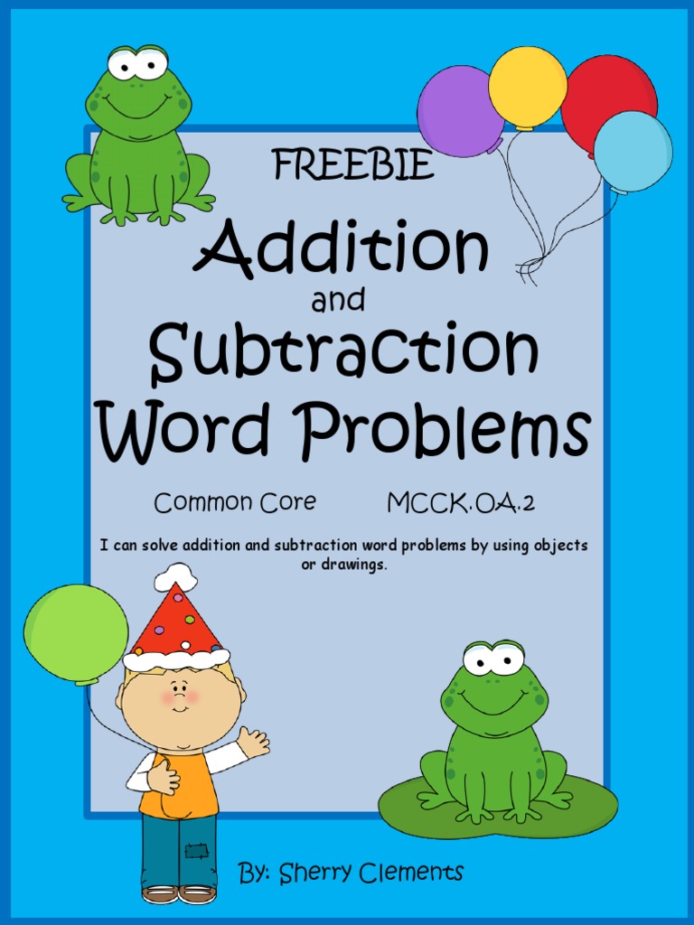 Addition Subtraction Word Problems: Freebie | PDF | Career & Growth ...
