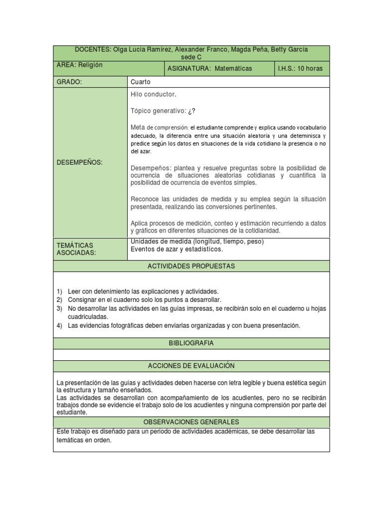 Matematicas Cuarto Periodo. | PDF | Kilogramo | Tonelada