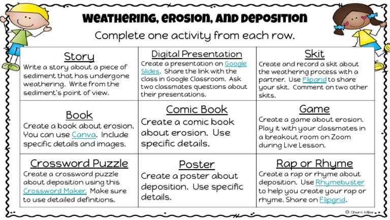 Choice Board Weathering | PDF | Games & Activities