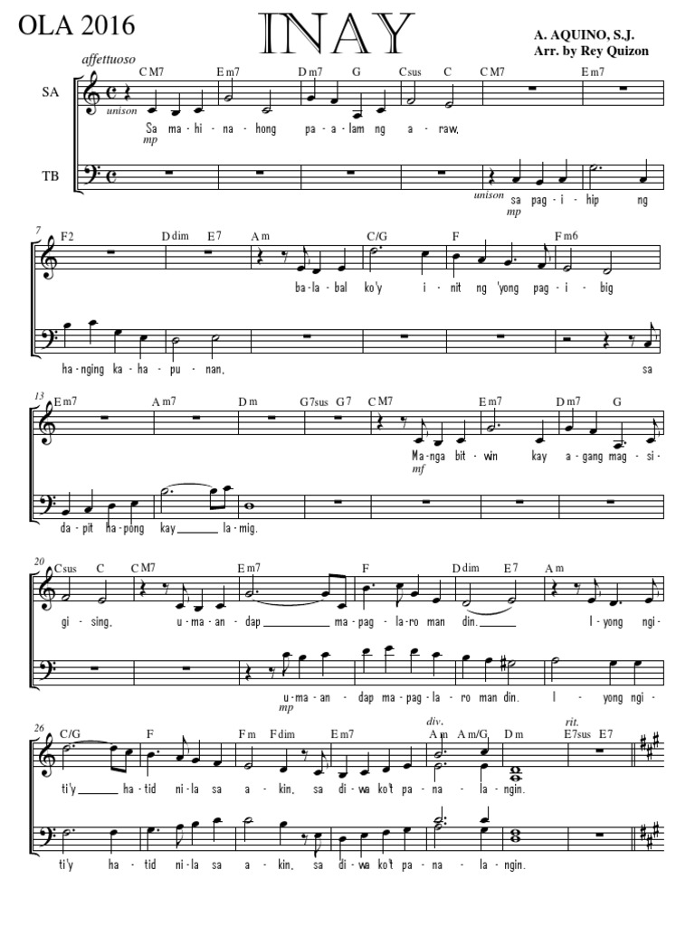 Inay Satb | PDF