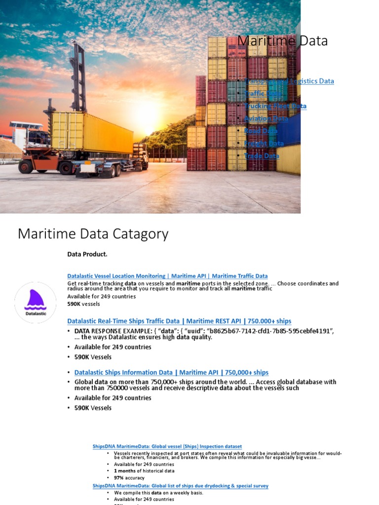 Maritime Data: Transport and Logistics Data | PDF | Statistics | Bias ...