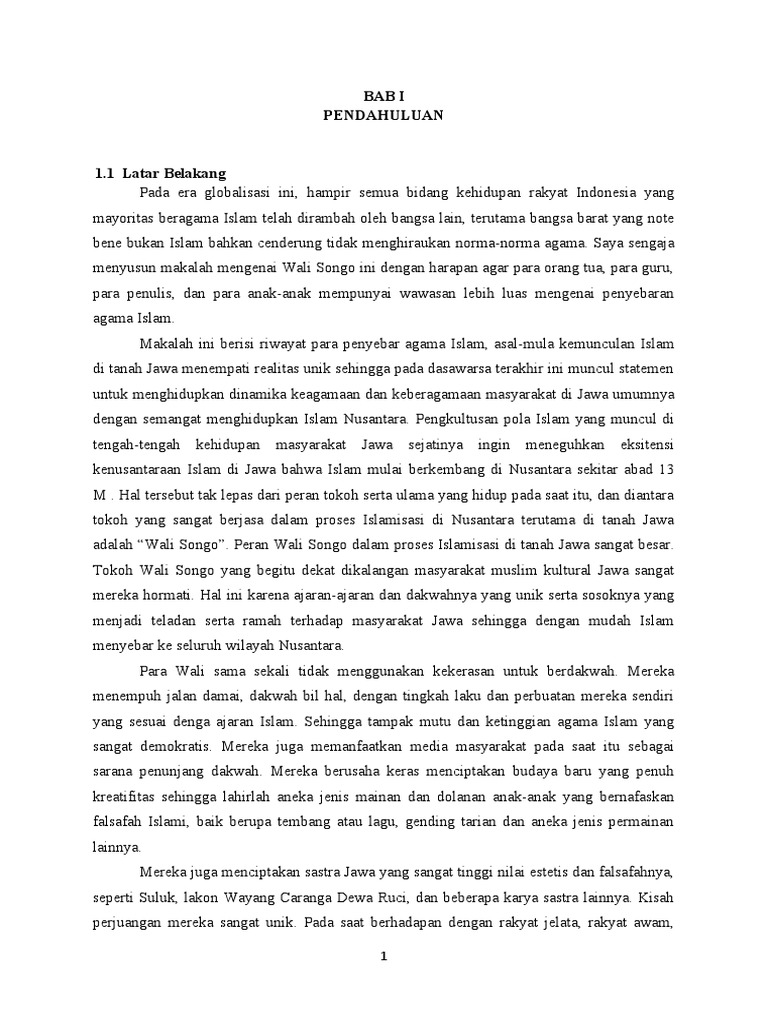 Makalah Wali Songo | PDF