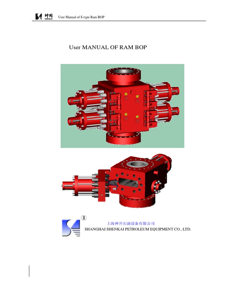 User Manual of S-Type Ram BOP | PDF | Mechanical Engineering