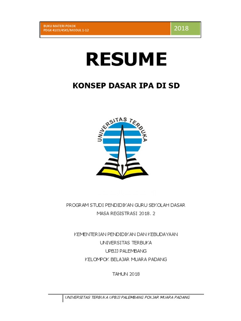 Konsep Dasar Ipa Di SD | PDF | Ilmu Sosial