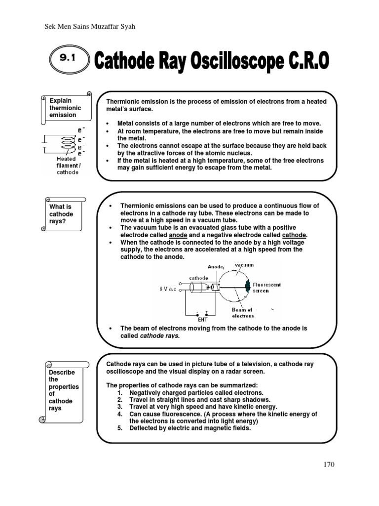 Understanding Thermionic Emission and Cathode Rays | PDF | Cathode | Vacuum Tube