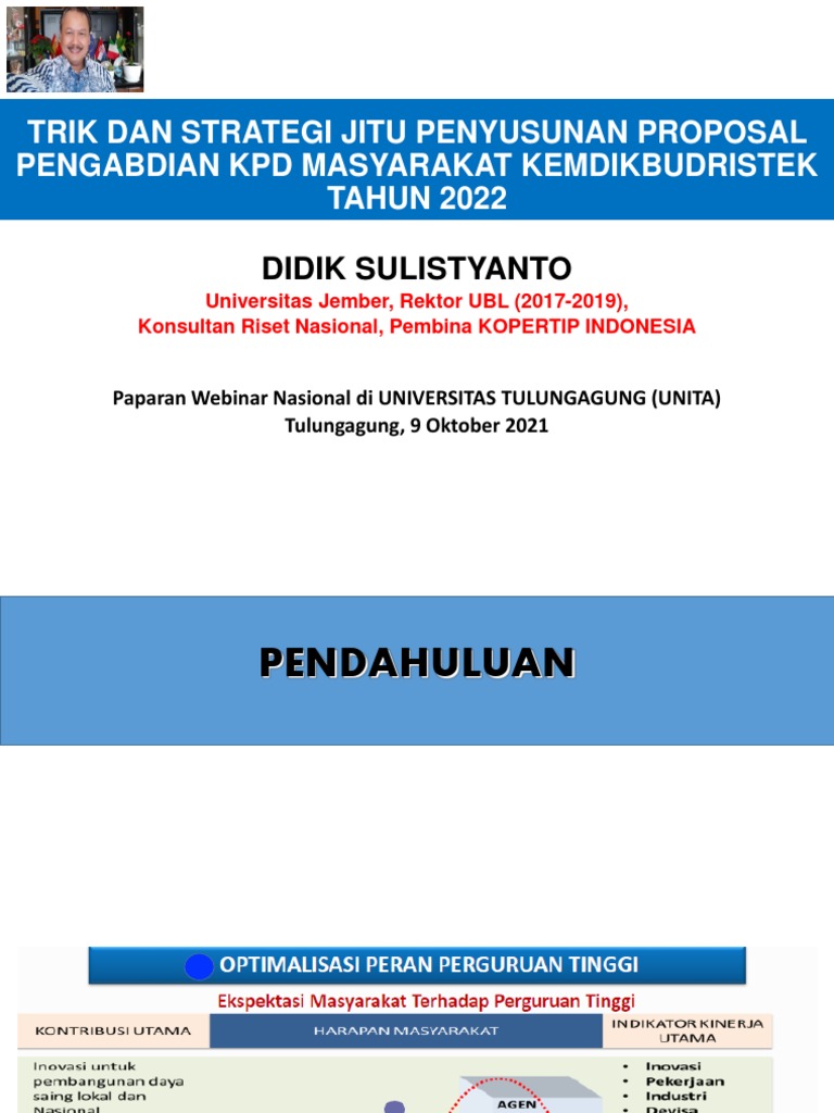 Penulisan Proposal Abdimas 2021 - Prof Didik Final 2021 | PDF