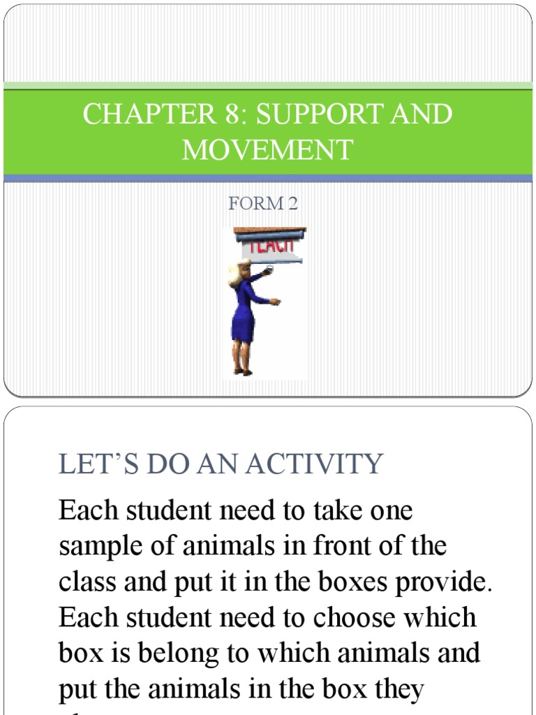 Chapter 8: Support and Movement: Form 2 | PDF