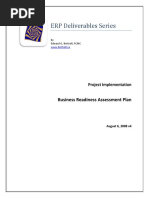 Go Live Readiness Assessment | PDF | Business Process | Information ...