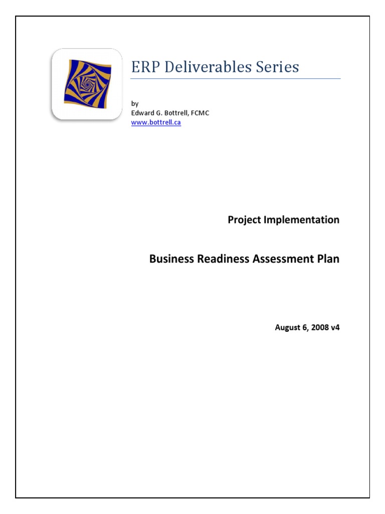 ERP Readiness Assessment | PDF | Risk | Risk Management