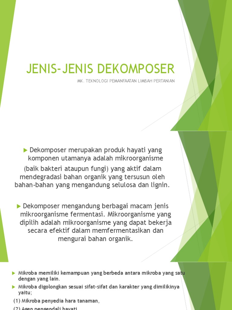 Jenis-Jenis Dekomposer | PDF