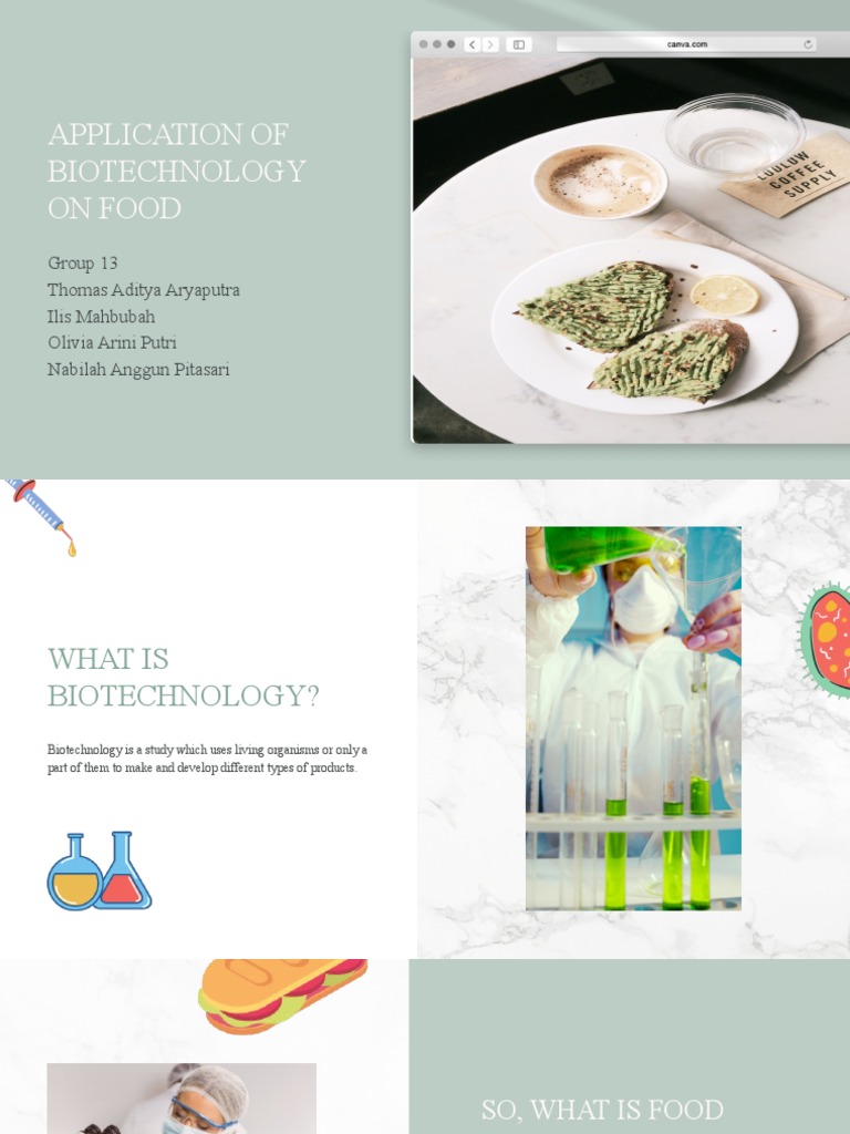 Biotechnology Applications in Food Industry | PDF
