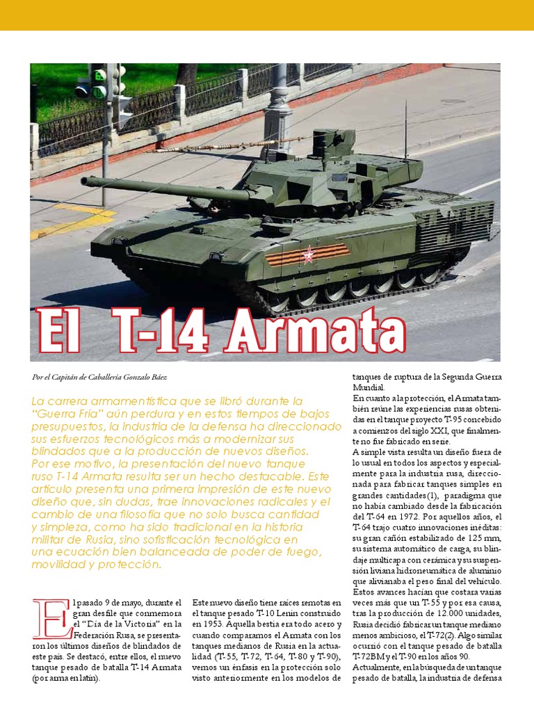 El Armata | PDF | Tanques | Vehículos militares